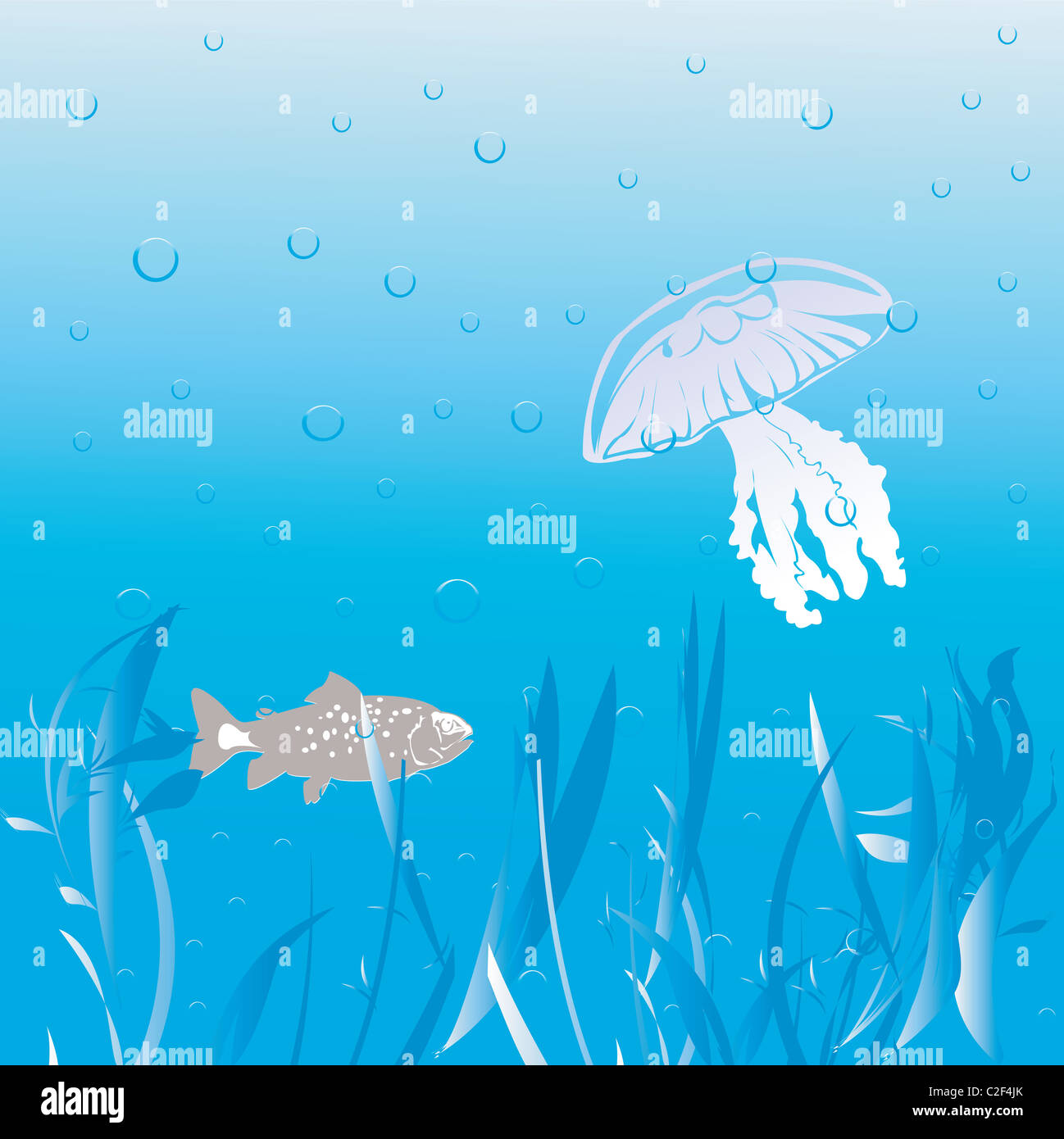 Underwater scene drawing hi-res stock photography and images - Alamy