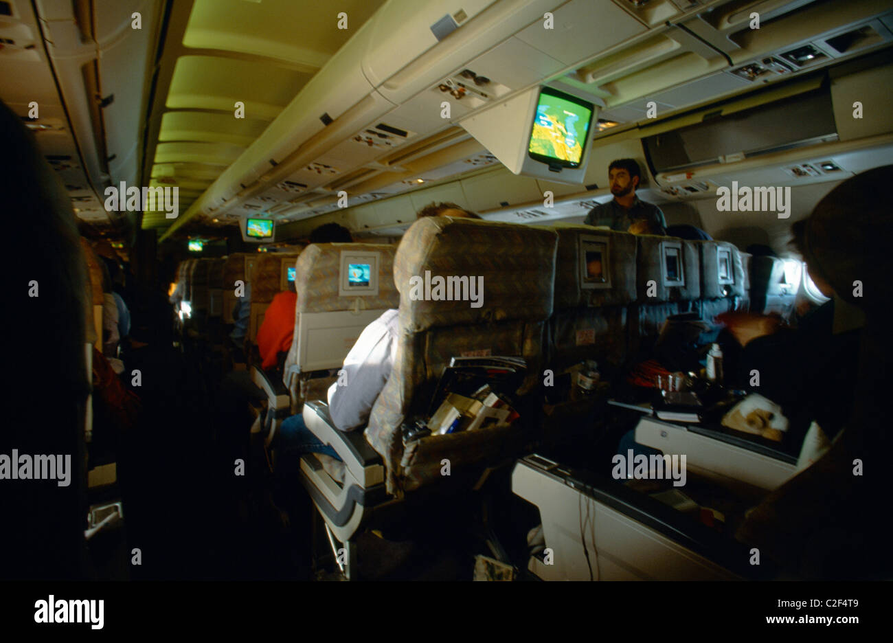 Dubai UAE Emirates Airline Inside Plane Stock Photo - Alamy