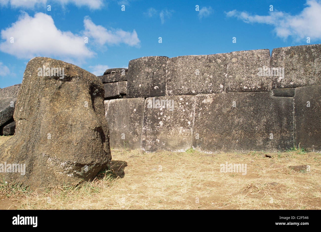 Vinapu Easter Island Chile Stock Photo - Alamy