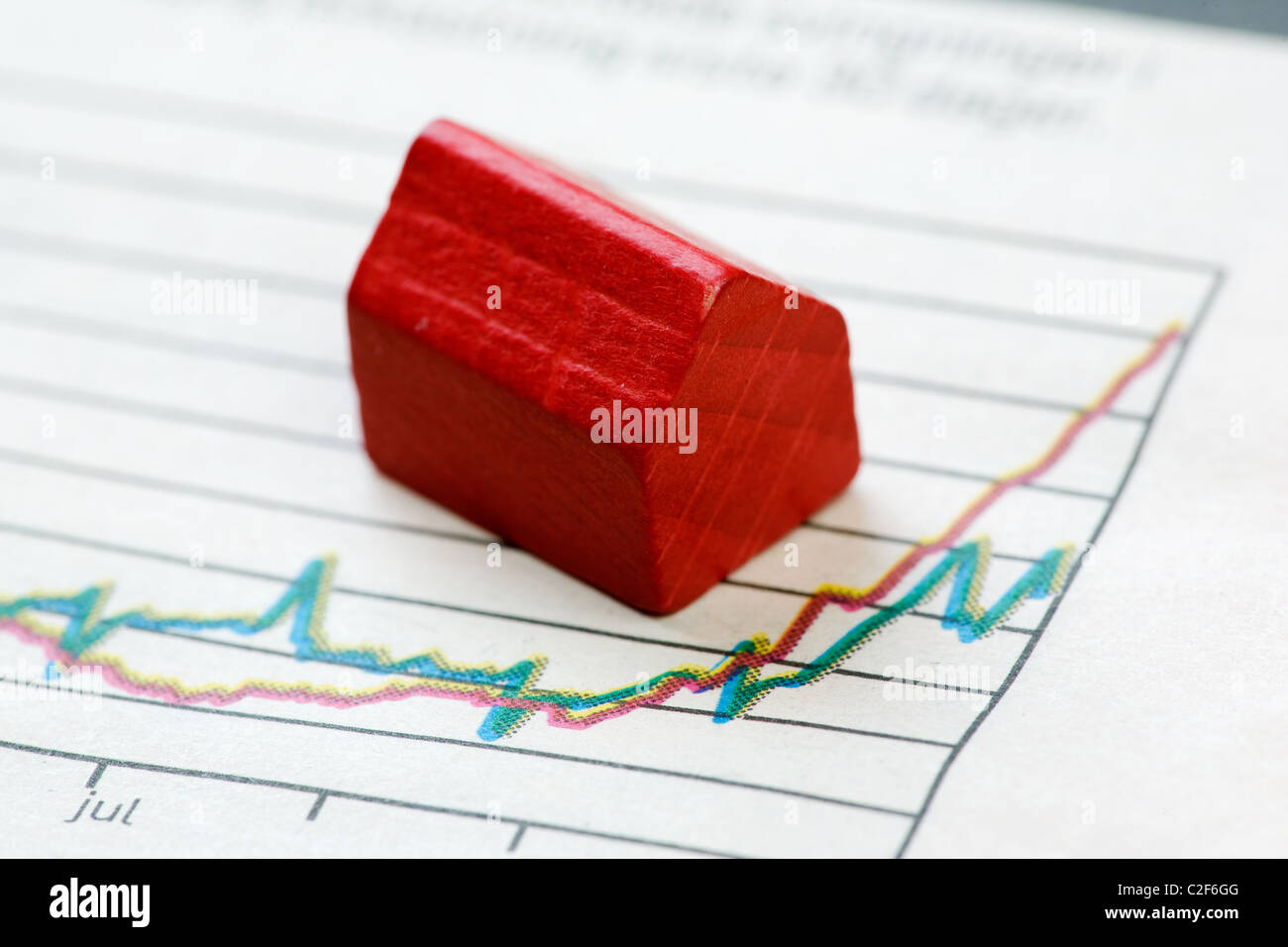 A positive housing market concept and graph Stock Photo - Alamy