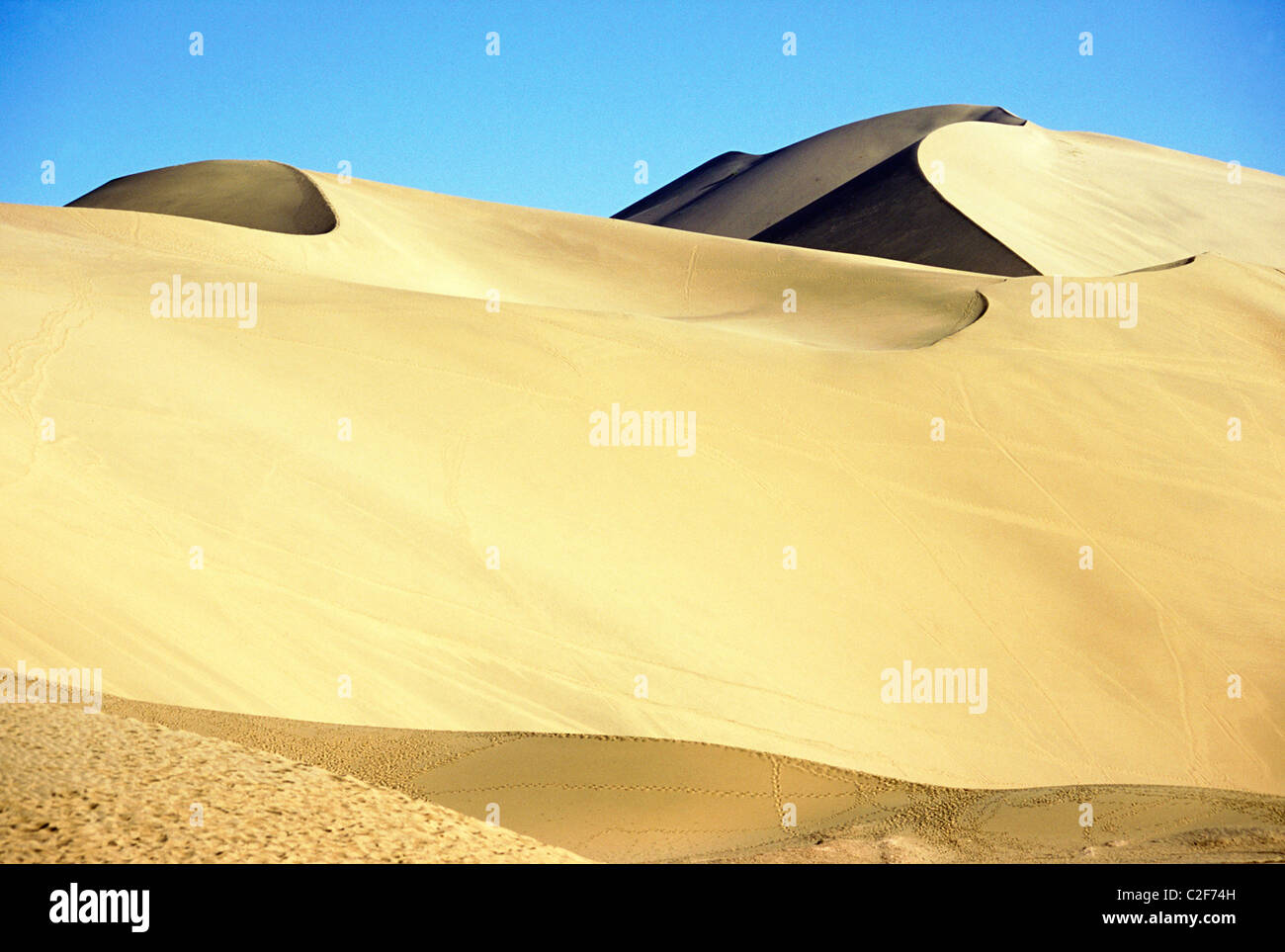 Desert Landscape Gansu China Stock Photo - Alamy