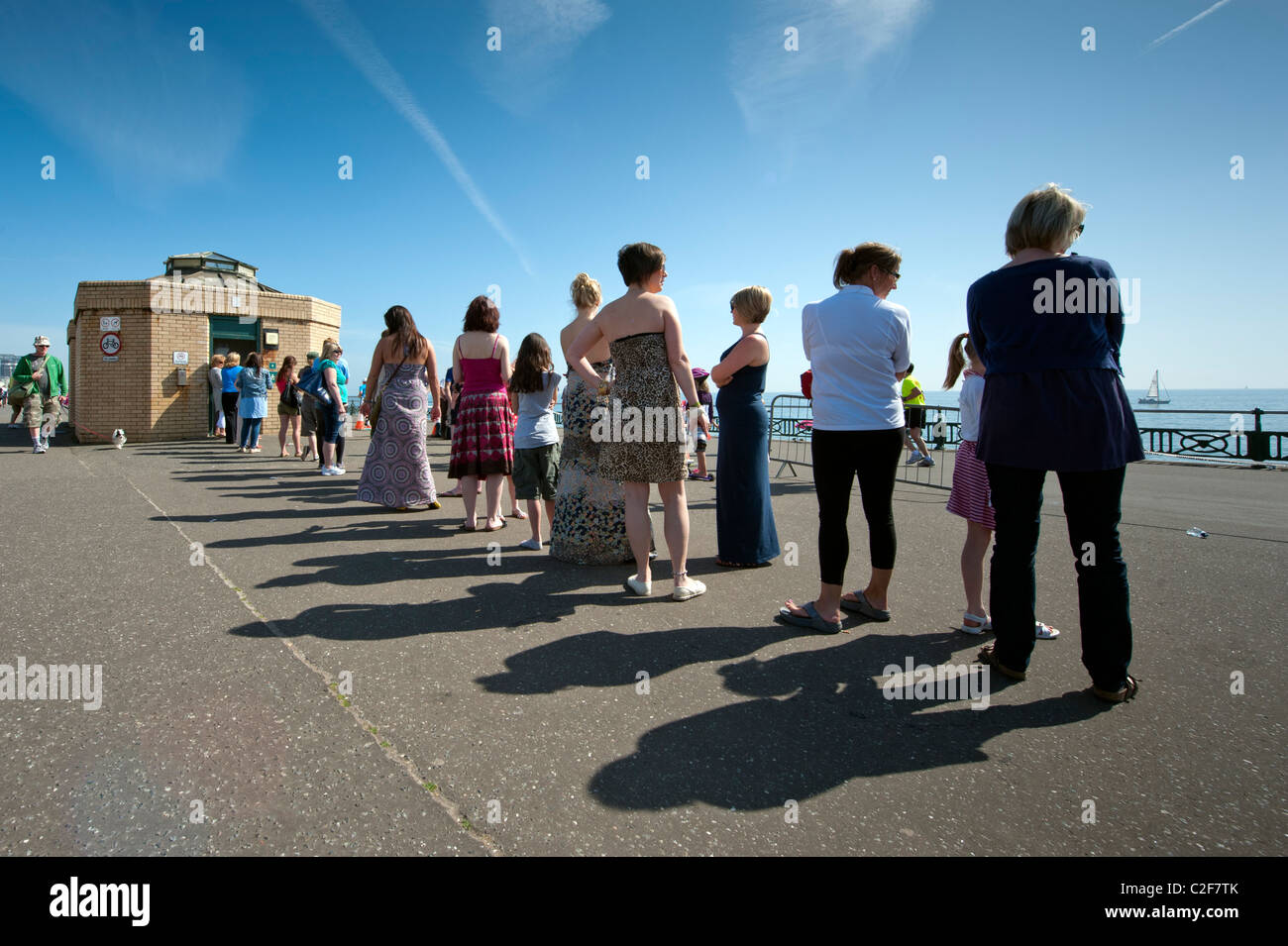Ladies toilet queue hi-res stock photography and images - Alamy