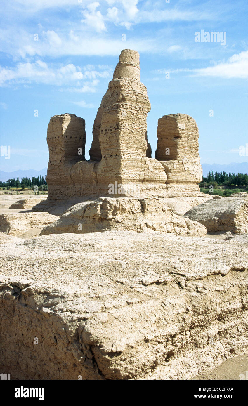 Jiaohe Ruins Xinjiang China Stock Photo - Alamy