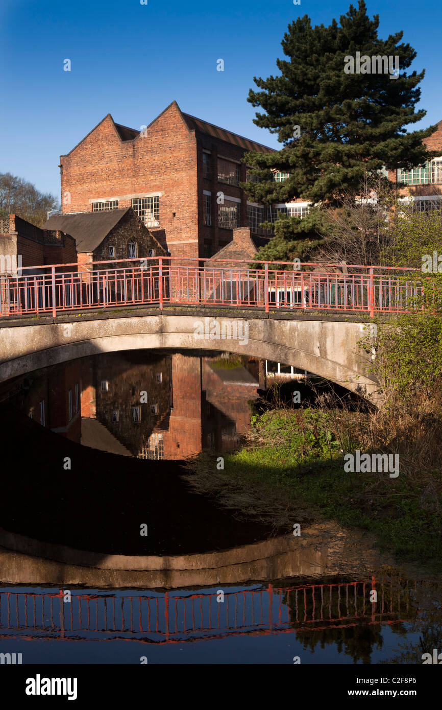 UK, England, Staffordshire, Leek, Brindley’s Mill, historic, 1752 water ...