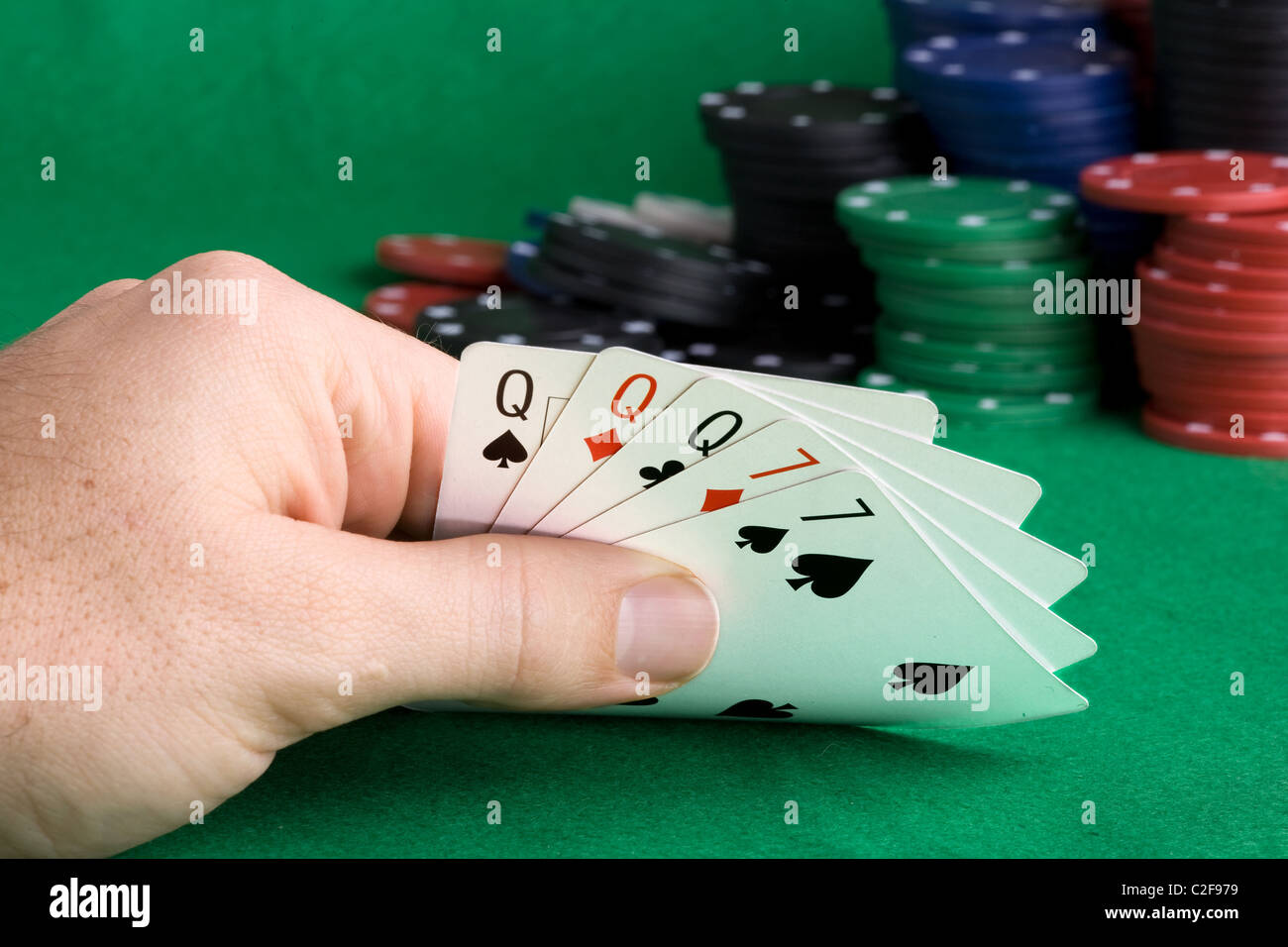 Poker hand full house High Resolution Stock Photography and Images - Alamy