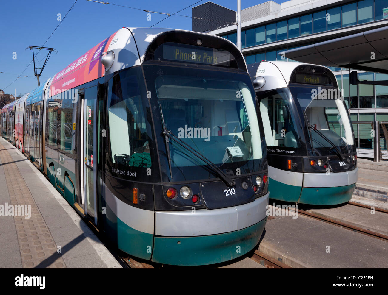 Nottingham trams hi-res stock photography and images - Alamy