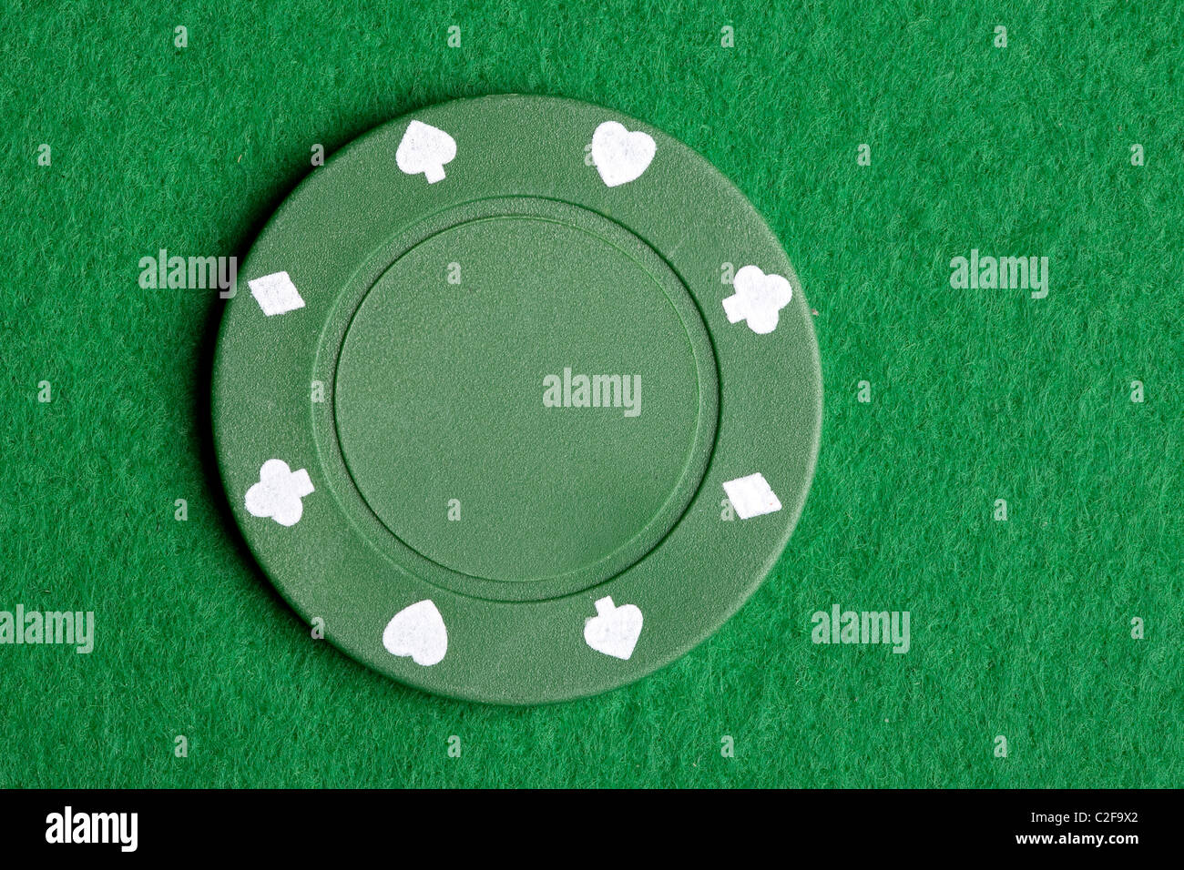 A green $25 pocker chip Stock Photo - Alamy