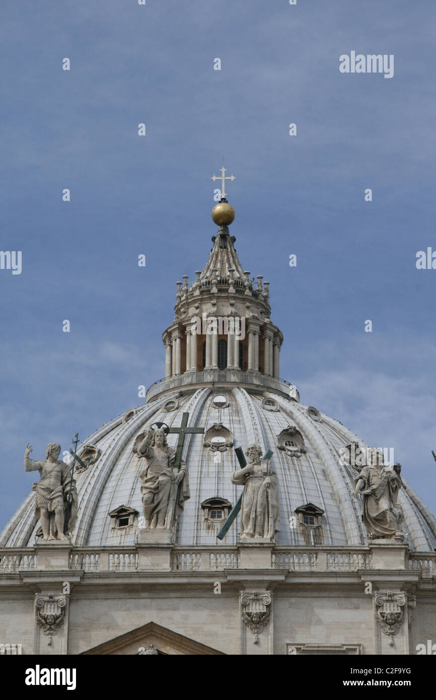 saint peter's basilica dome in the vatican city rome italy Stock Photo ...