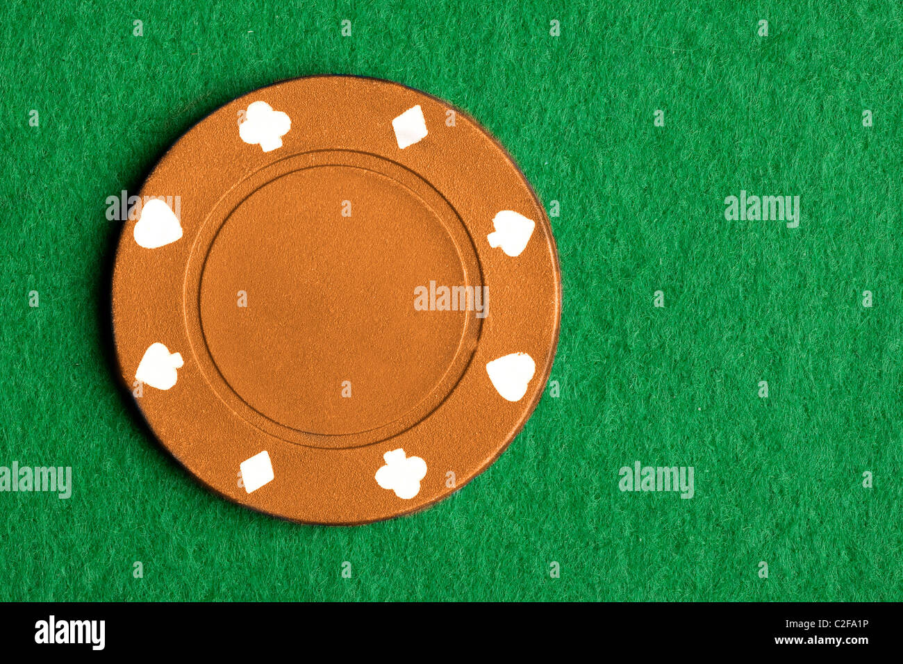 Orange Poker Chip