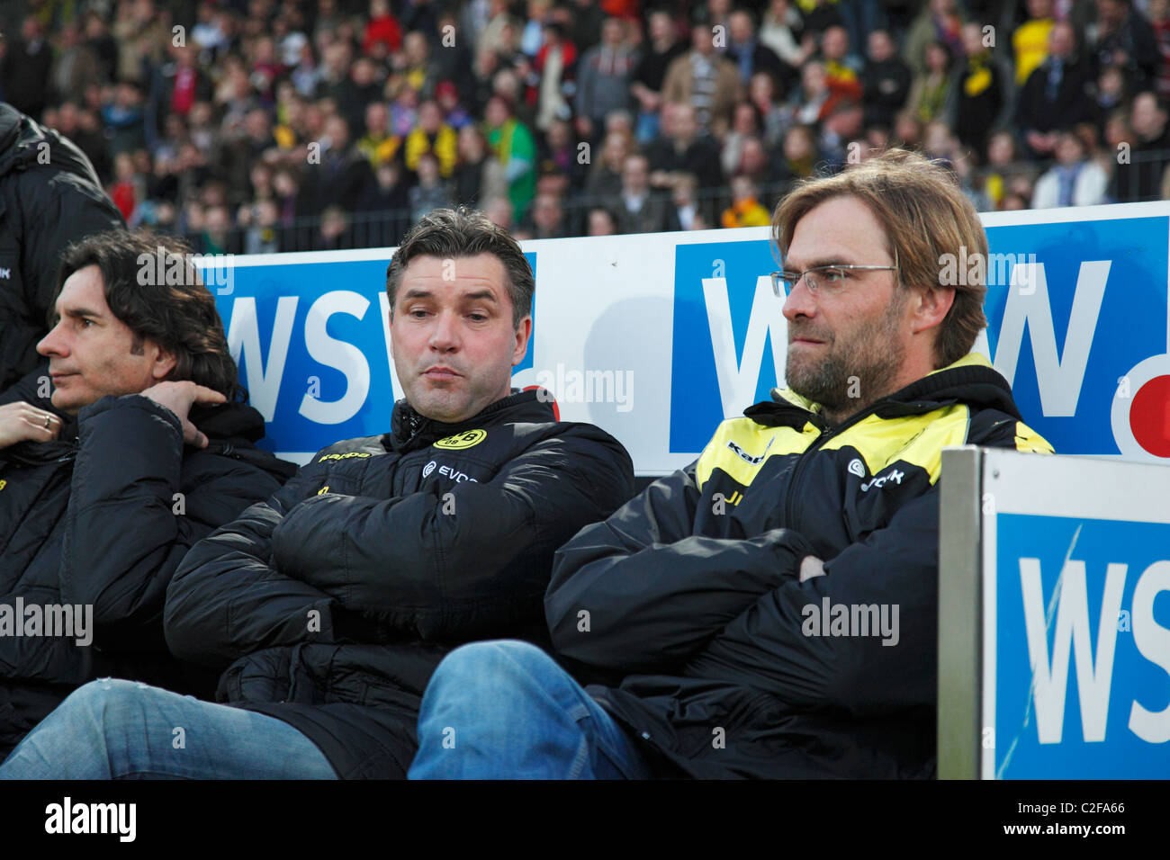 assistant coach Zeljko Buvac, sports director Michael Zorc and football ...