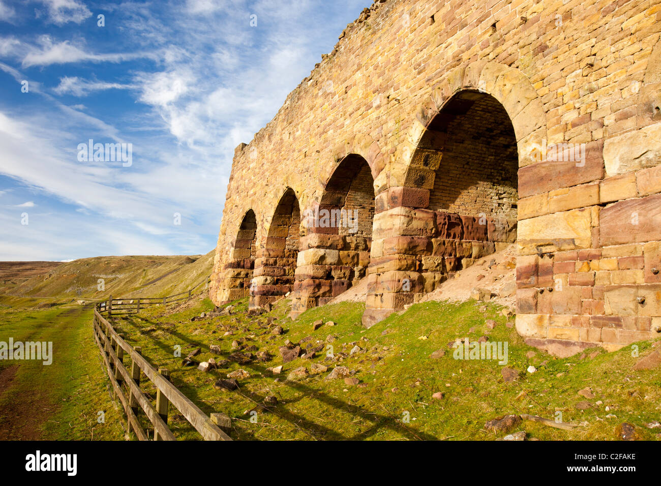 South Stone Kilns, old kilns used to calcine the ironstone mined in ...