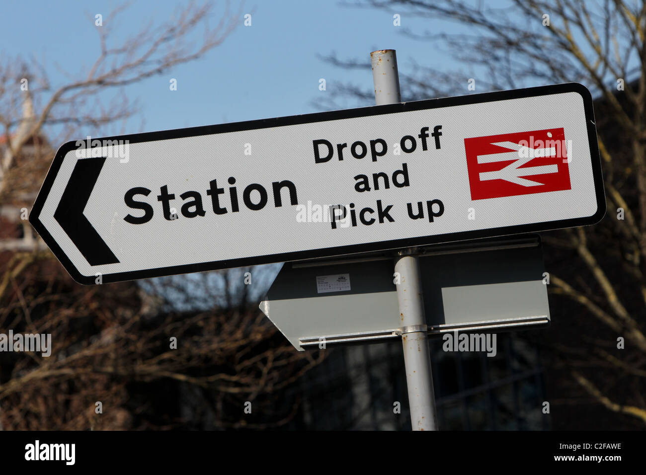 Train Station drop off and pick up sign with logo in Brighton, East ...