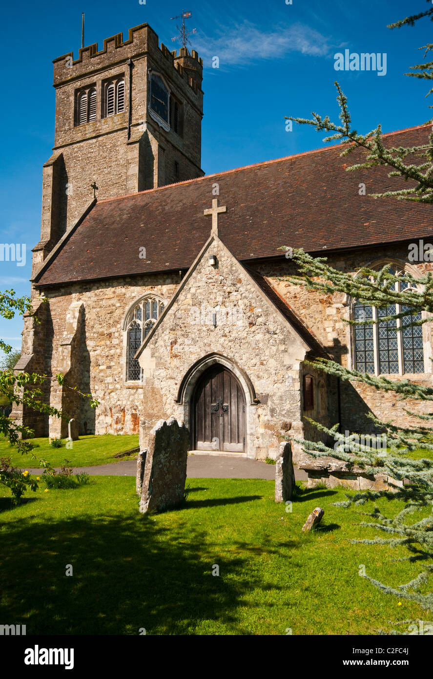 All Saints Church Biddenden Kent England Stock Photo - Alamy