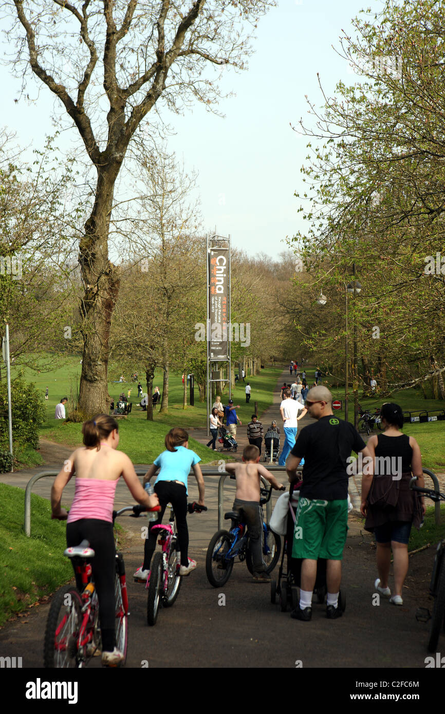 Pollok Country Park in Glasgow near the entrance to the Burrell ...