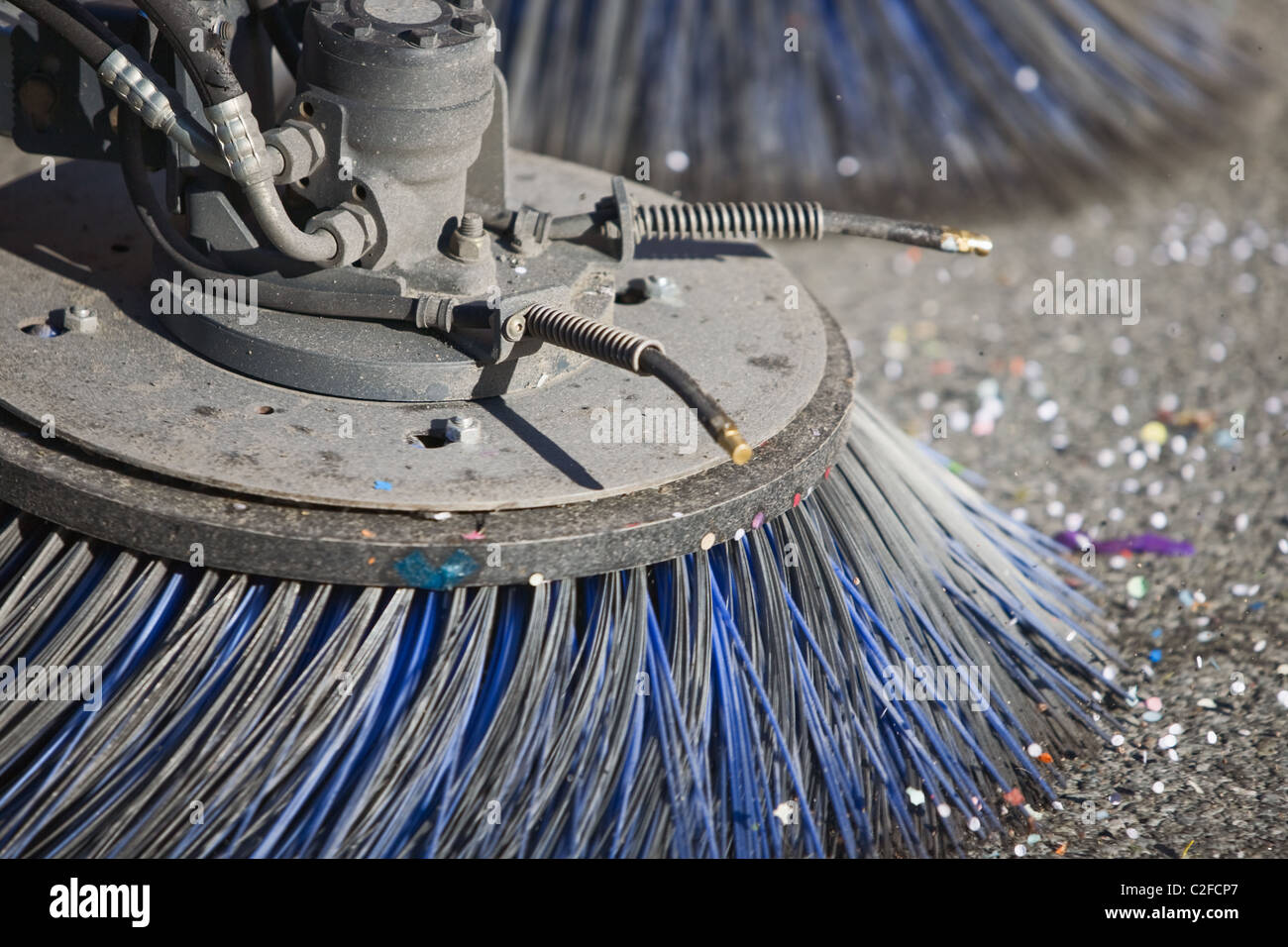 Part of street sweeper machine Stock Photo - Alamy