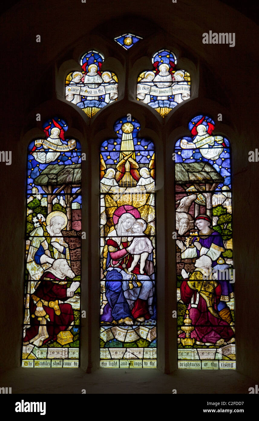 Stained Glass Window in St Andrews Church, Nether Wallop, Hampshire ...