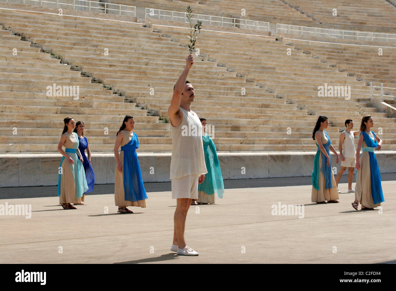 Revival of the Olympic games on modern times in Panathenaikon stadium ...