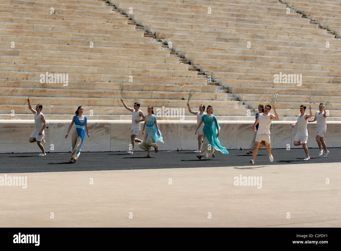 Revival of the Olympic games on modern times in Panathenaikon stadium ...