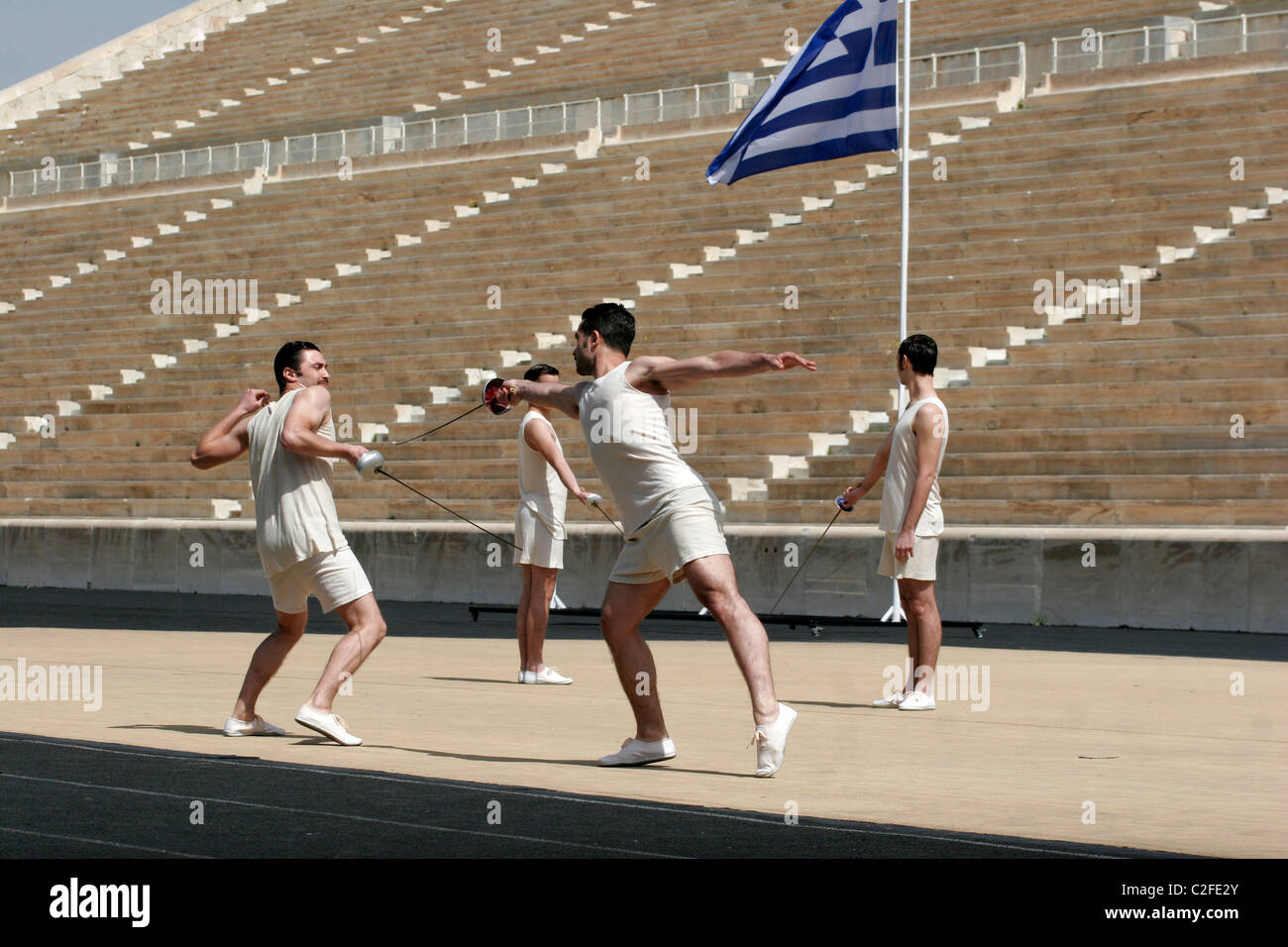 Revival of the Olympic games on modern times in Panathenaikon stadium ...