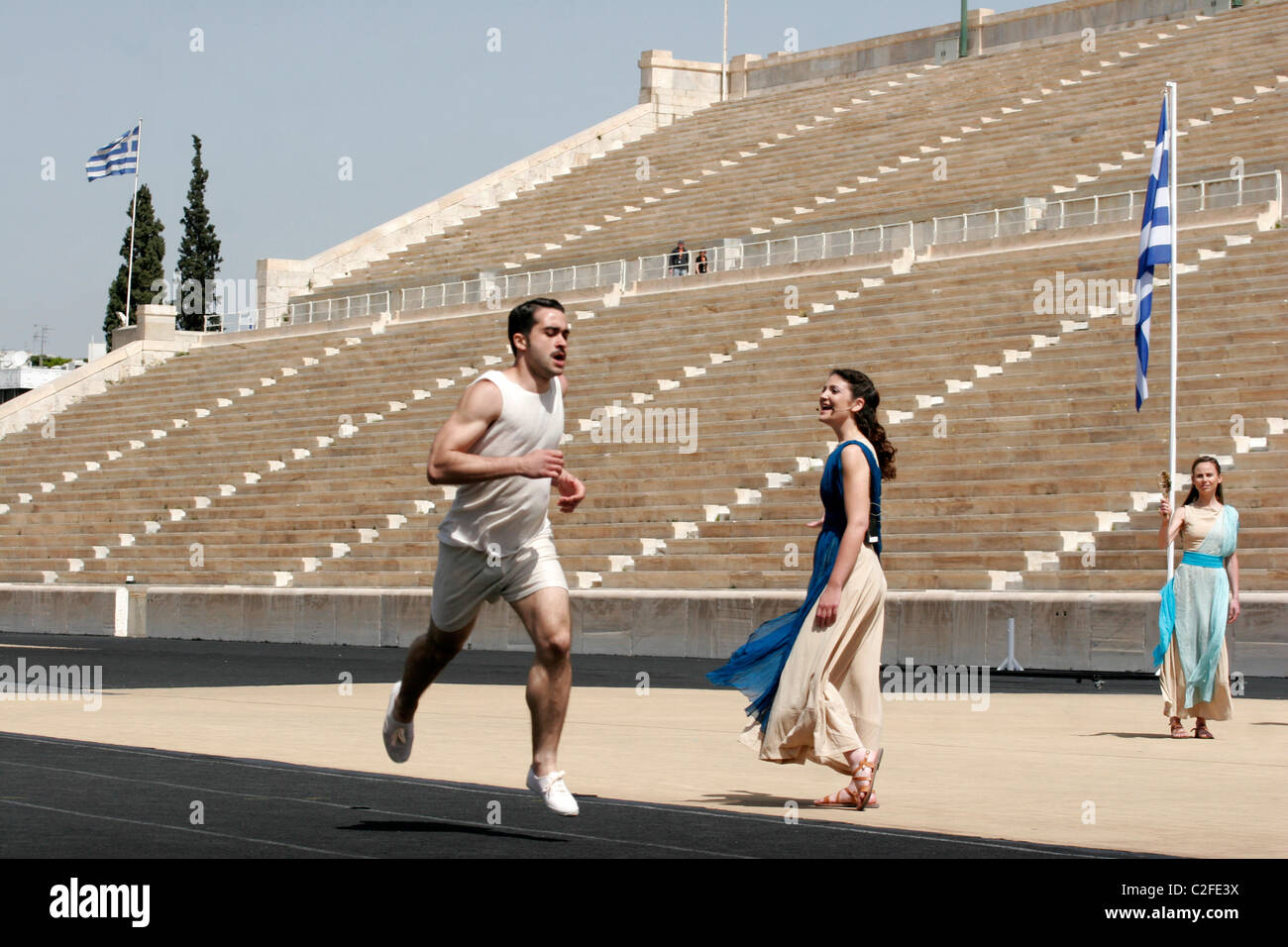 Revival of the Olympic games on modern times in Panathenaikon stadium ...