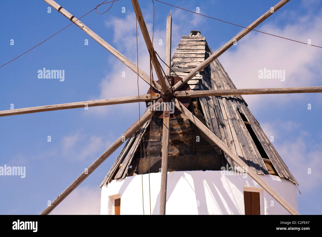 Quintin windmill San Pedro Del Pinatar National Park Stock Photo - Alamy