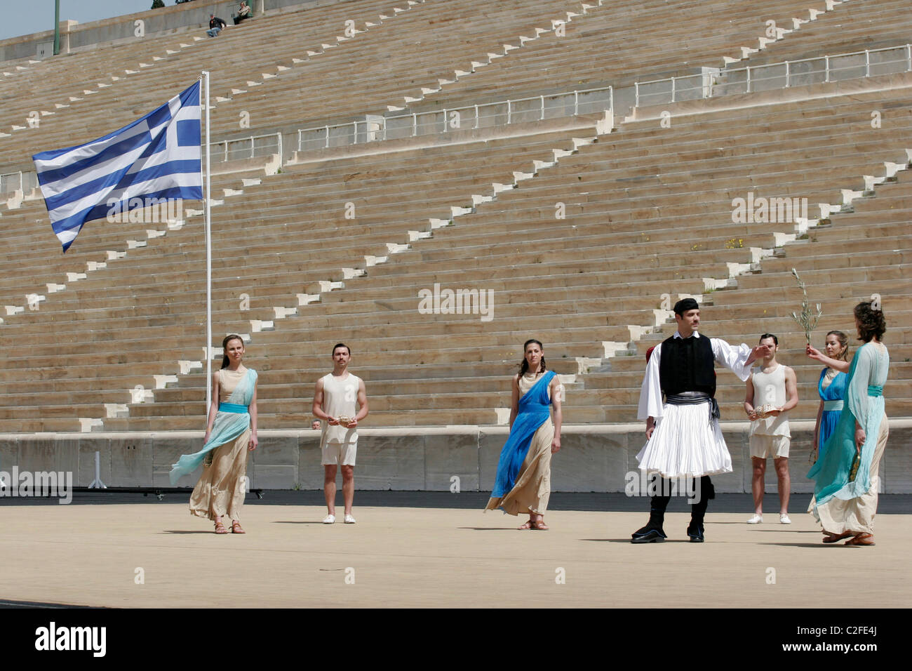 Revival of the Olympic games on modern times in Panathenaikon stadium ...