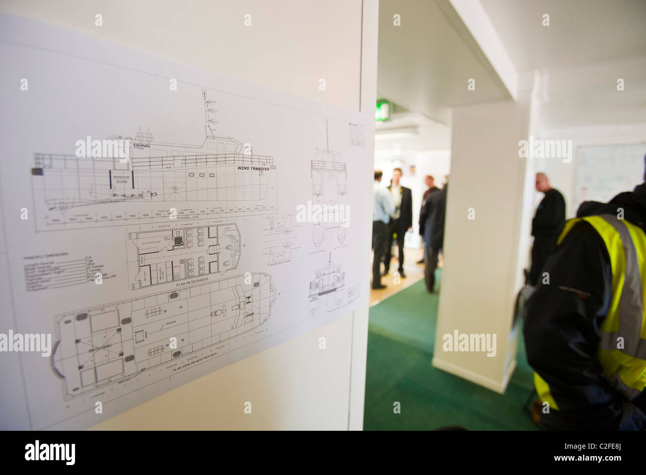 a plan of one of the new offshore support vessels for the Walney ...