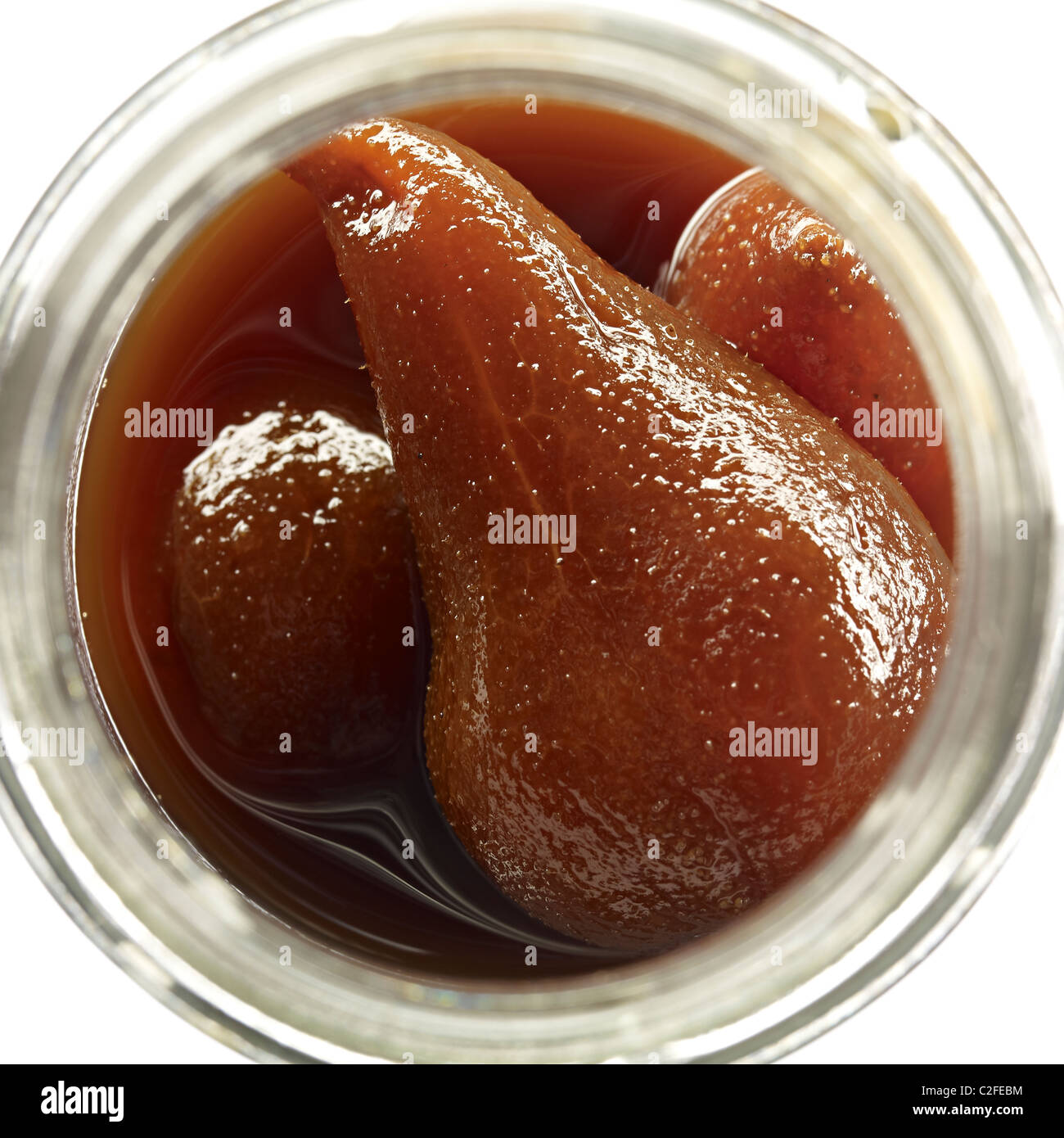 pickles preserved pears Stock Photo - Alamy