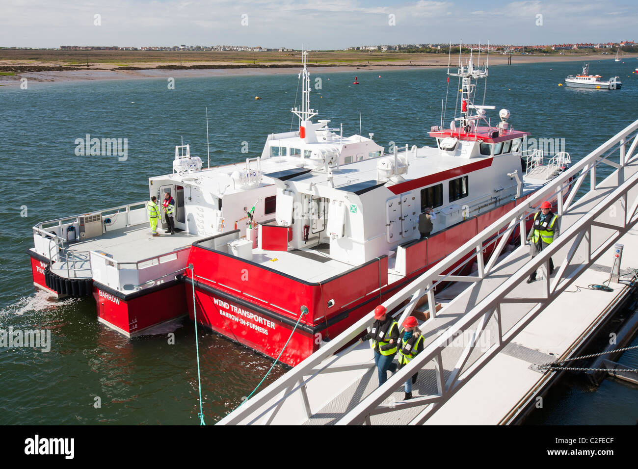 The Wind Transporter, a brand new support vessel that is used to ...