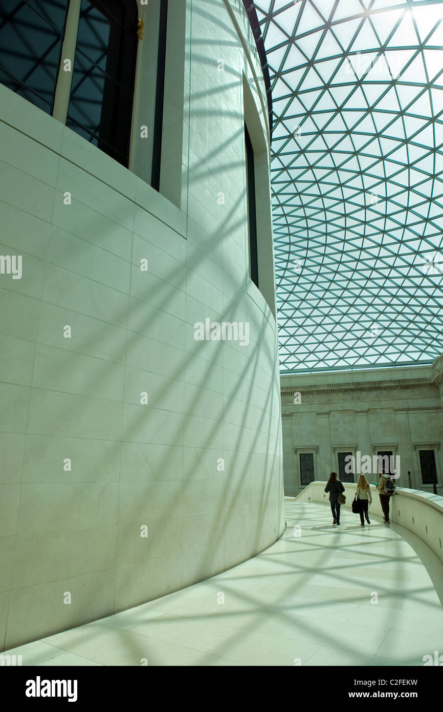 People visit the British Museum. Museum of human history and culture ...
