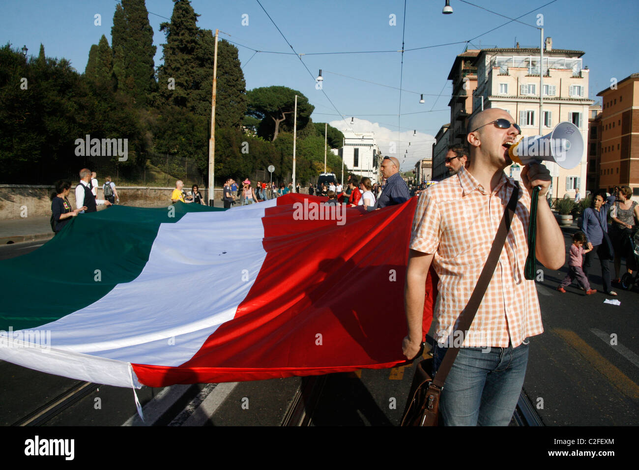 rally against precarious poor working employment contracts conditions ...