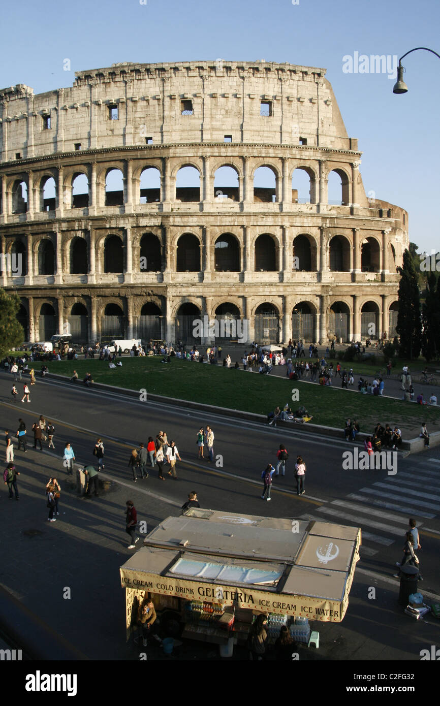 The Colosseum Coliseum Amphitheatre Wall Facade High Resolution Stock ...