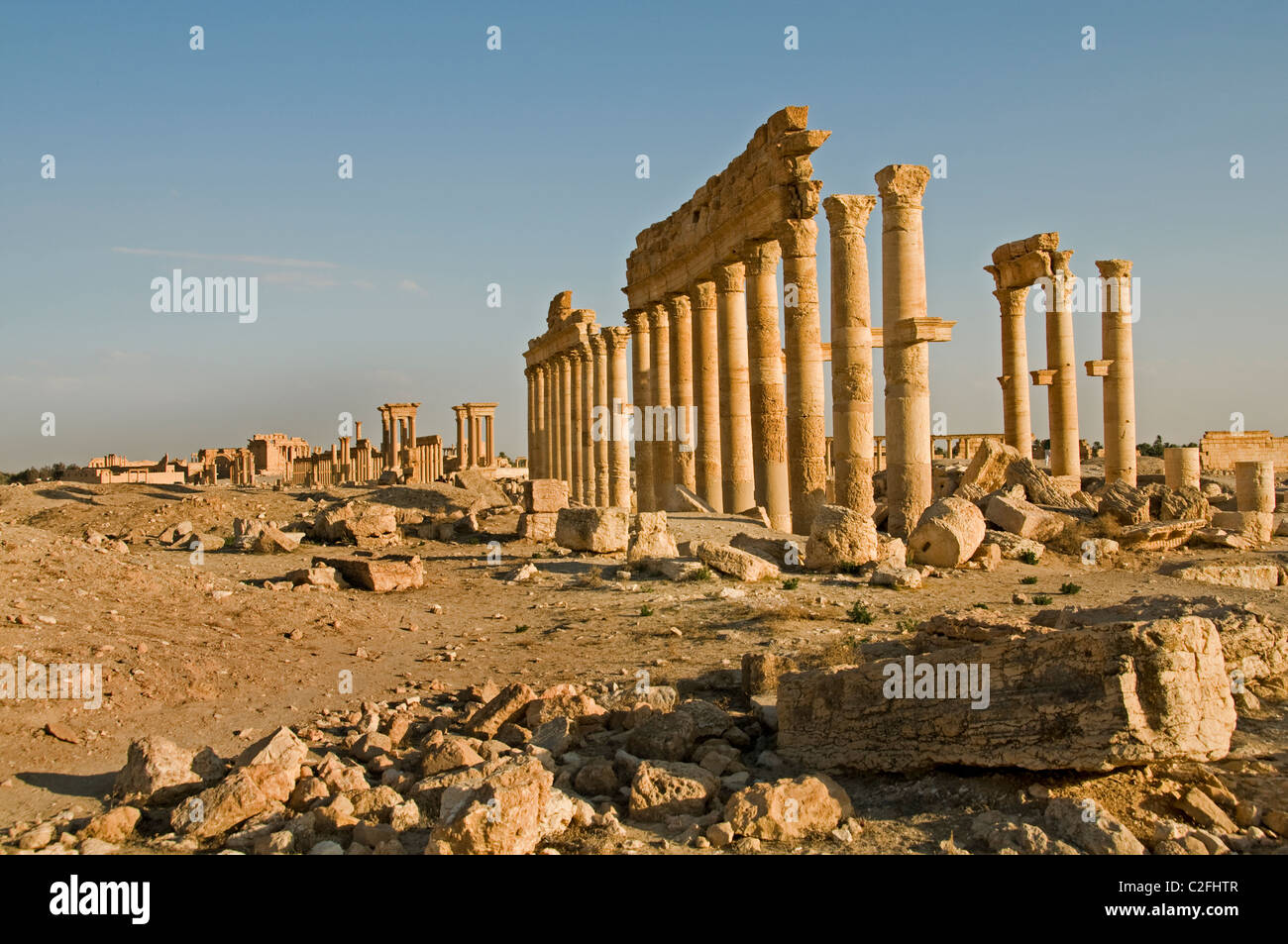 2 Cent BC Palmyra Syria Roman archaeological site Stock Photo - Alamy