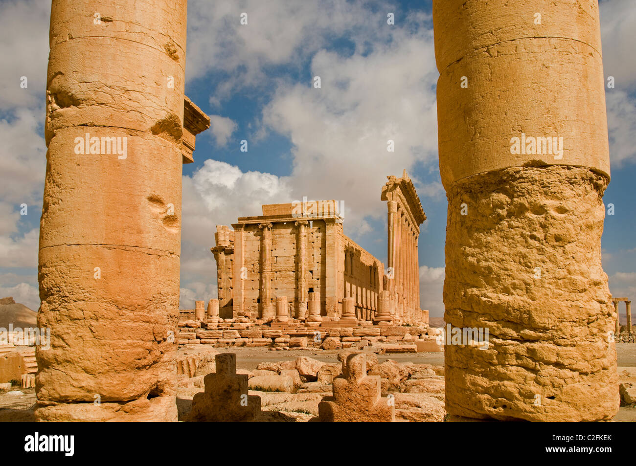 Temple of Bel 2 Cent Roman Palmyra Syria Syrian Museum Stock Photo - Alamy