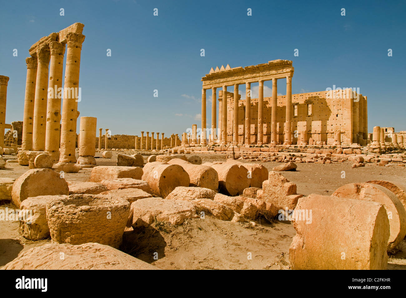 Temple of Bel 2 Cent Roman Palmyra Syria Syrian Museum Stock Photo - Alamy