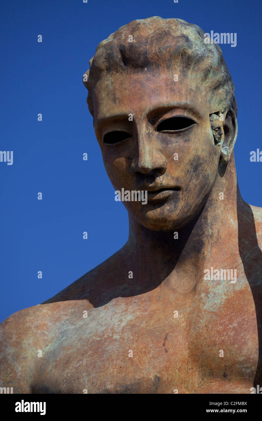 A sculpture by Igor Mitoraj in the Valley of the Temples Agrigento ...