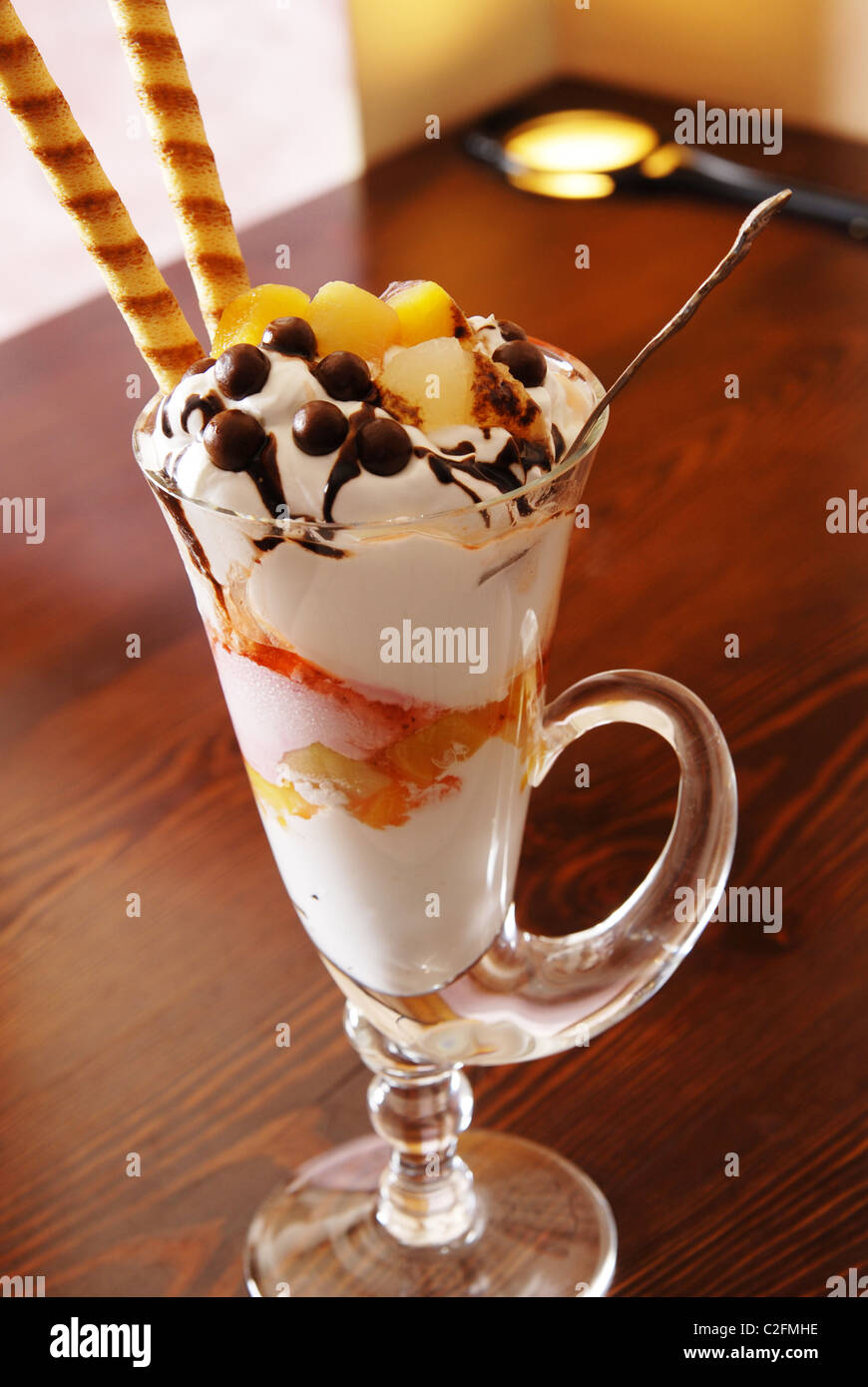 Whipped cream sundae hi-res stock photography and images - Alamy