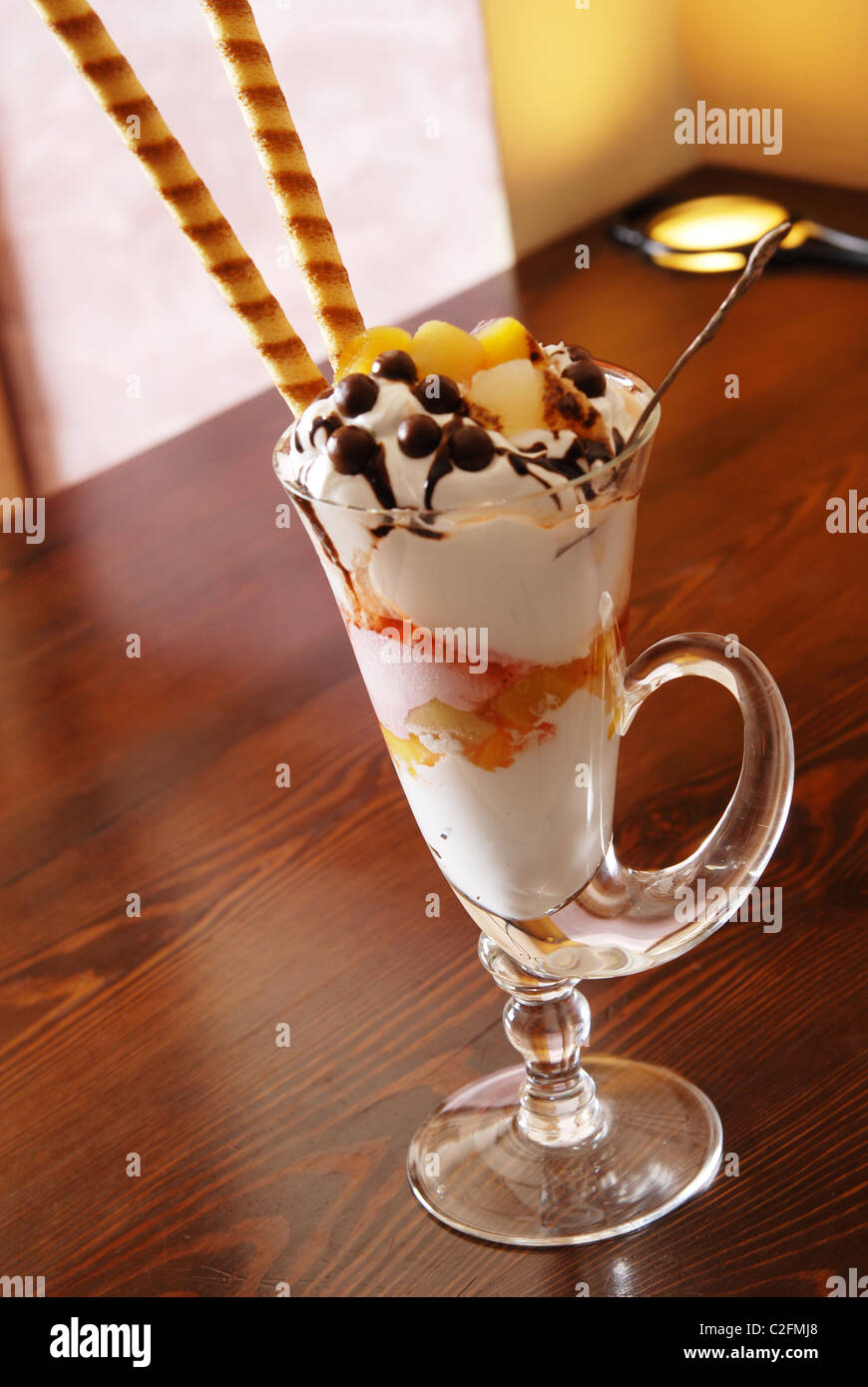 Whipped cream sundae hi-res stock photography and images - Alamy