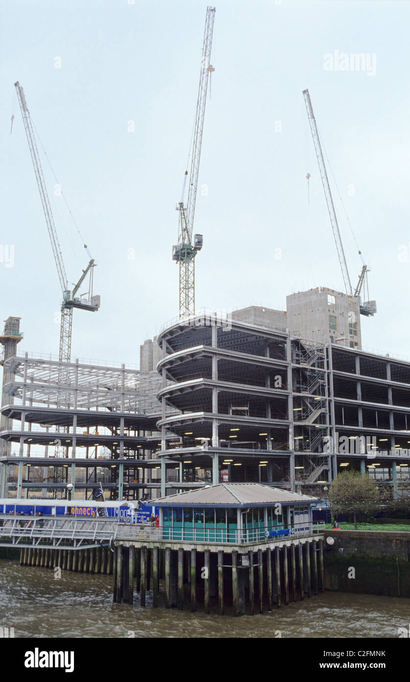 London - building site near St. Paul's Cathedral, April 2004 Stock ...