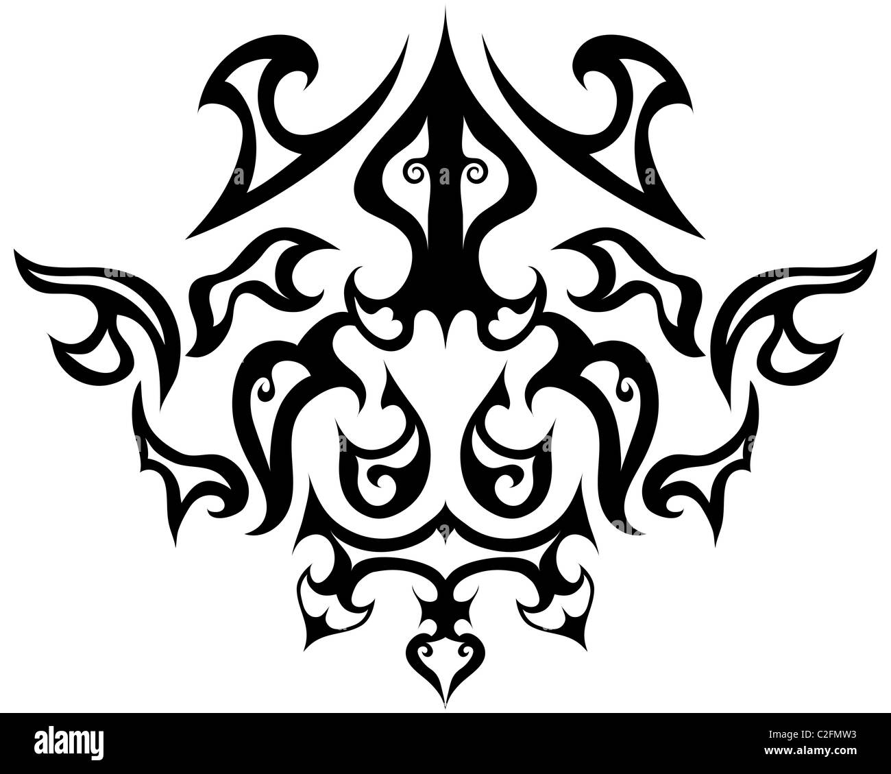Abstract gothic emblem for design use Stock Photo - Alamy