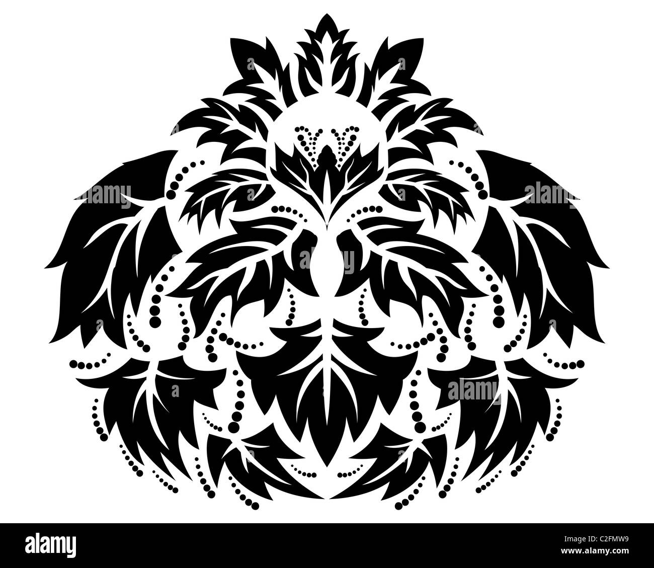 Abstract gothic emblem for design use Stock Photo - Alamy