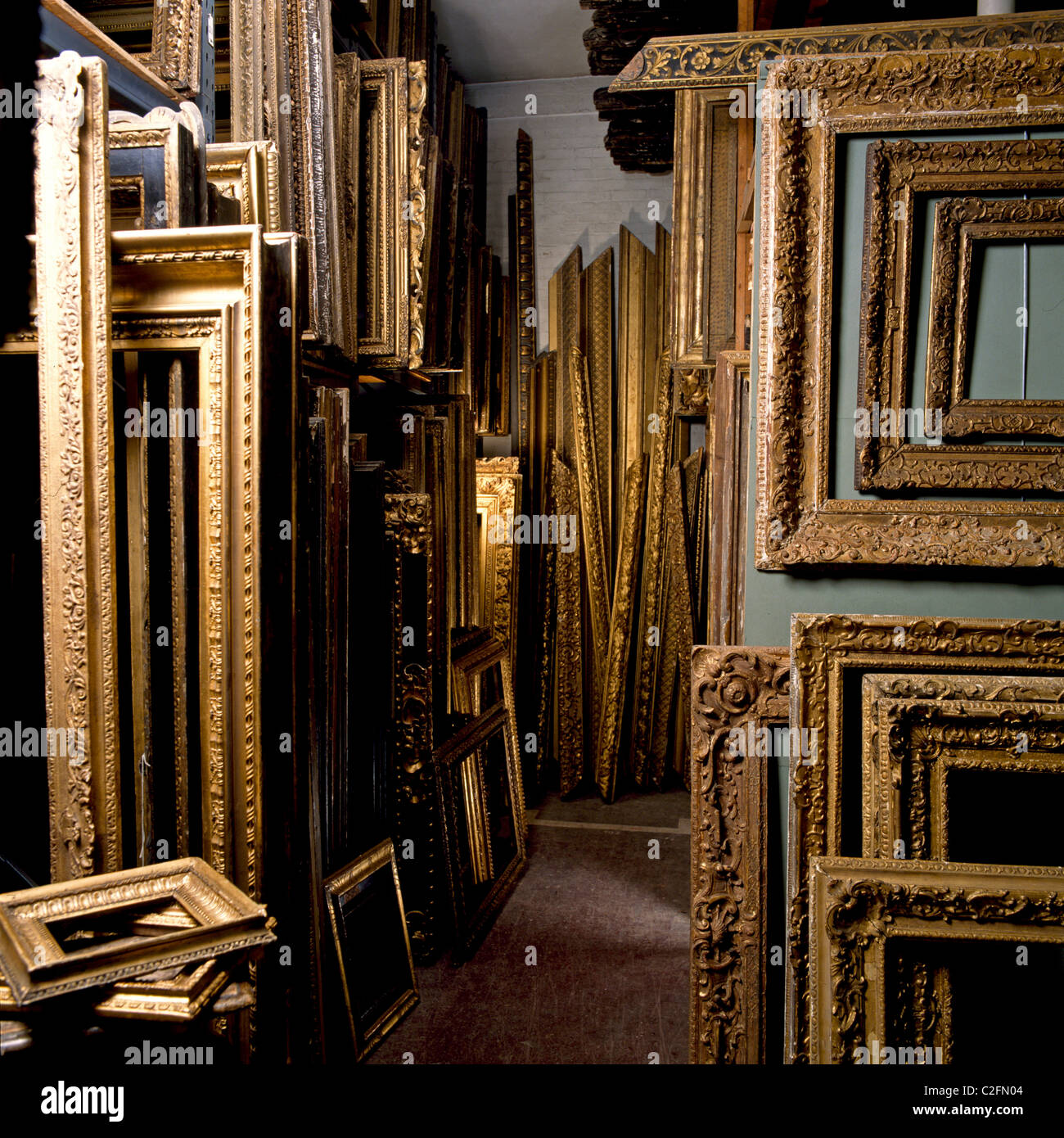 17C – 19C European frames in Arnold Wiggins workshop Stock Photo - Alamy