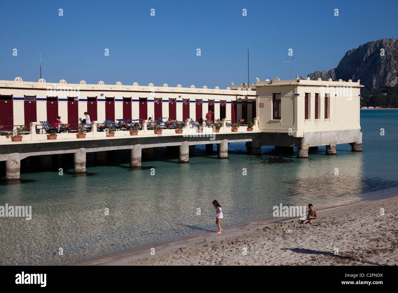 Mondello beach sicily hi-res stock photography and images - Alamy
