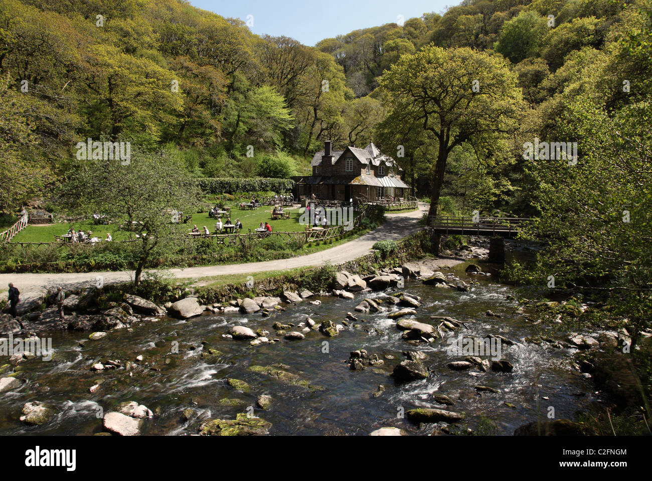 Watersmeet, Exmoor National Park Devon England, UK Stock Photo - Alamy