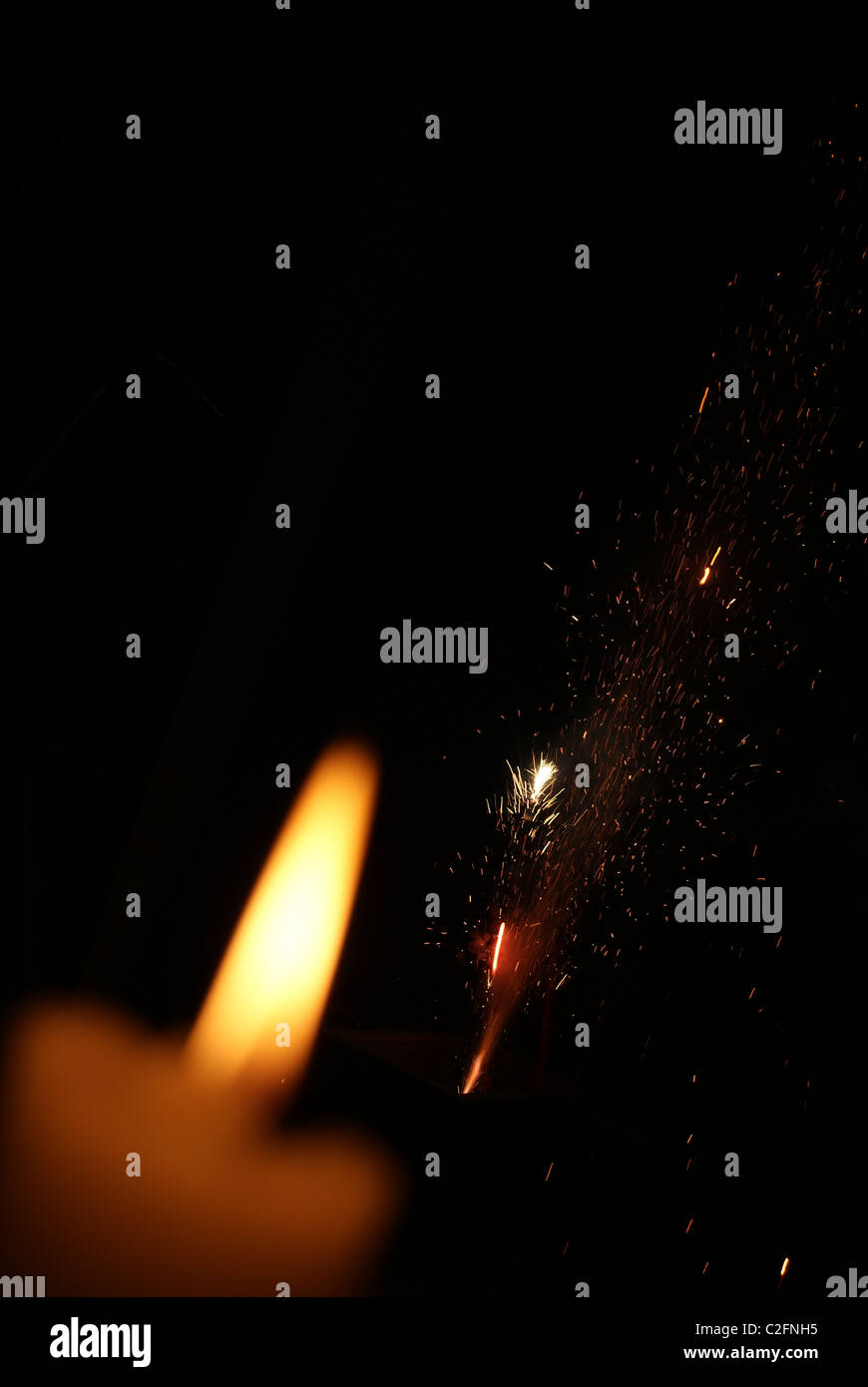 Fire works night hi-res stock photography and images - Alamy