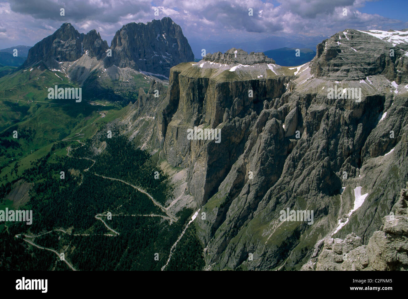 Sella Pass Dolomites Italy Stock Photo - Alamy