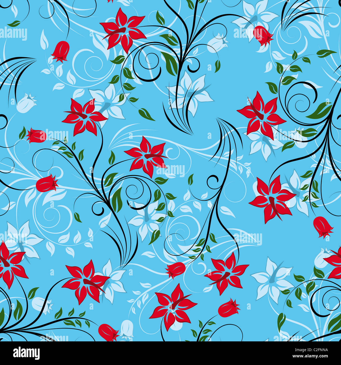 seamless floral pattern Stock Photo - Alamy