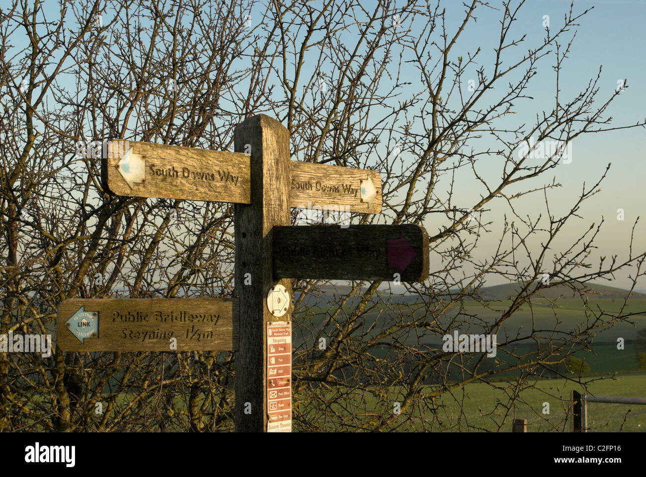 Waymarker Sign Acorn Footpath High Resolution Stock Photography and ...