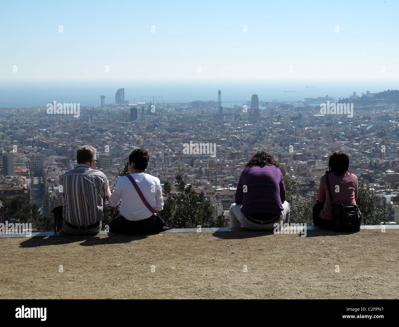 Enjoying the view Stock Photo - Alamy