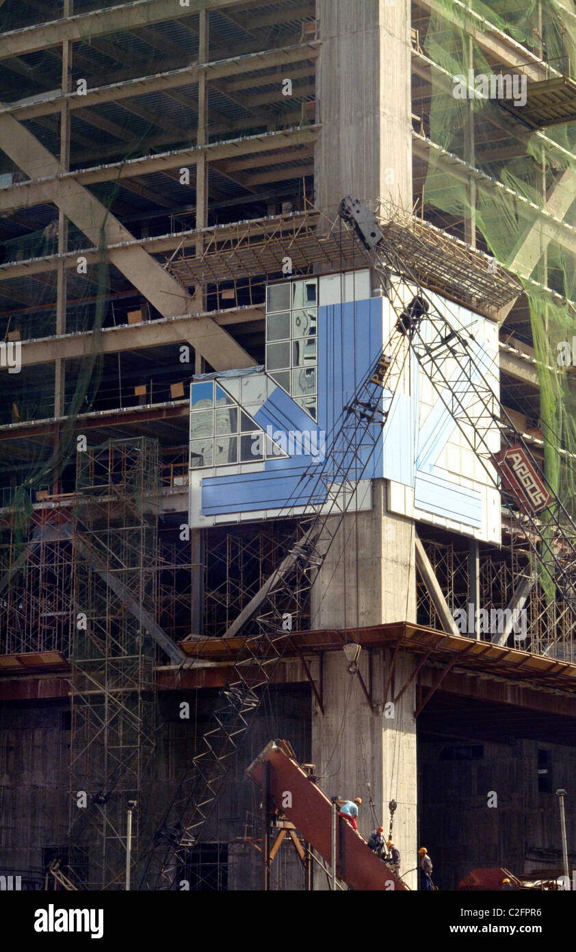 Hong Kong Construction Of New Building Detail Of Structure Stock Photo ...
